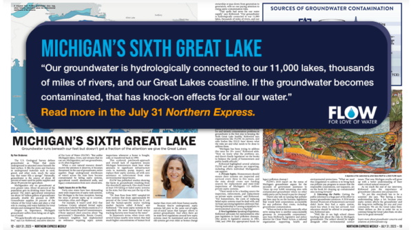 Michigan's Sixth Great Lake: FLOW featured in July 31 "Northern Express ...