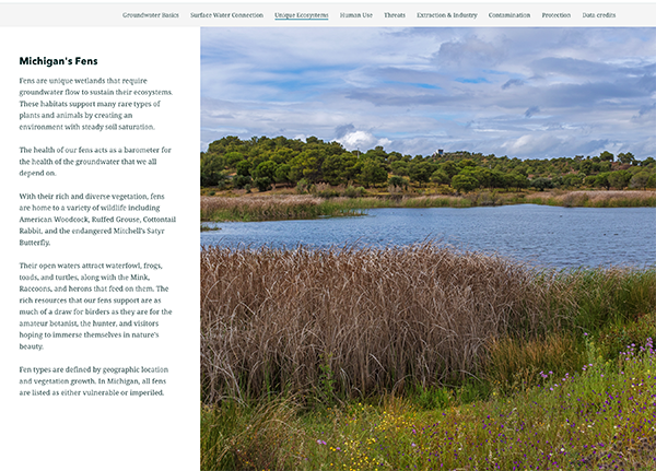 Groundwater Story Map: updated, interactive data on Michigan's hidden ...