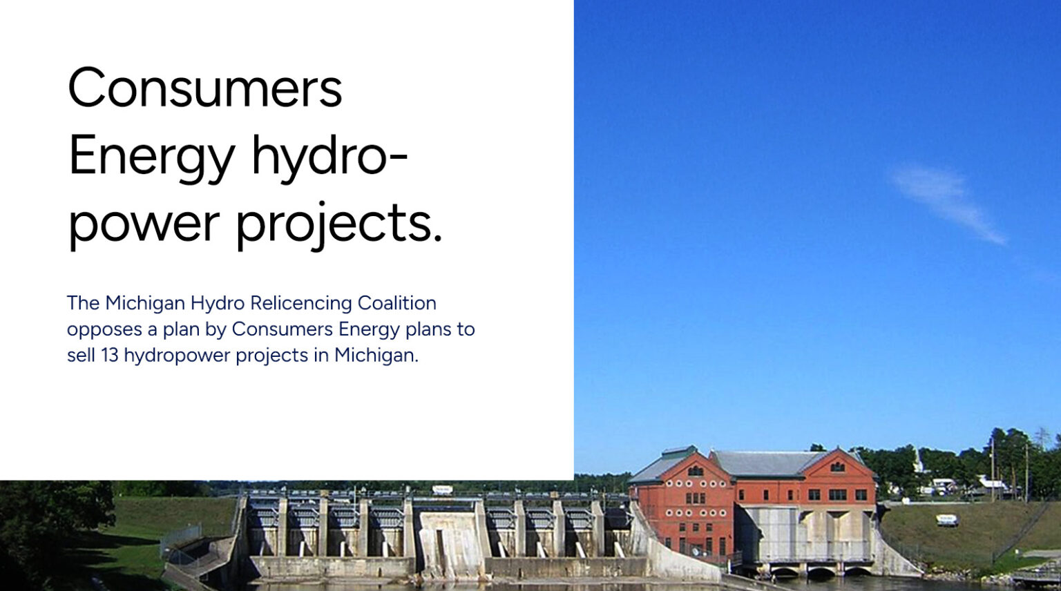 Consumers Energy plans to sell 13 hydropower projects, but at what cost ...