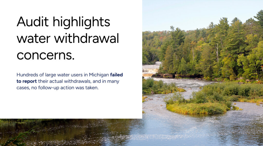 Michigan's water withdrawal program lacks tools needed to protect our ...