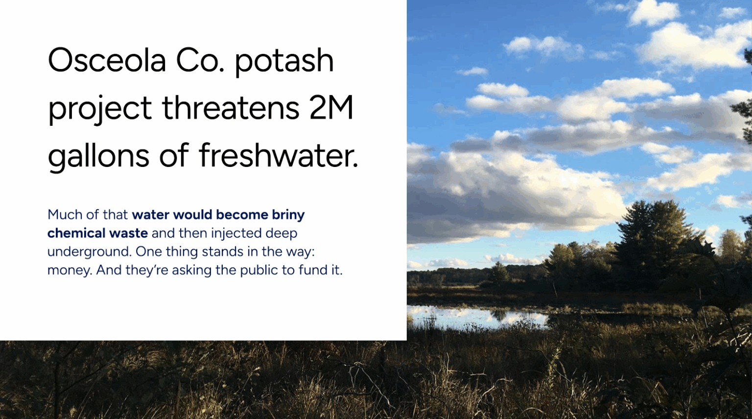 Issue Brief: Osceola Co. potash project threatens 2M gallons of ...