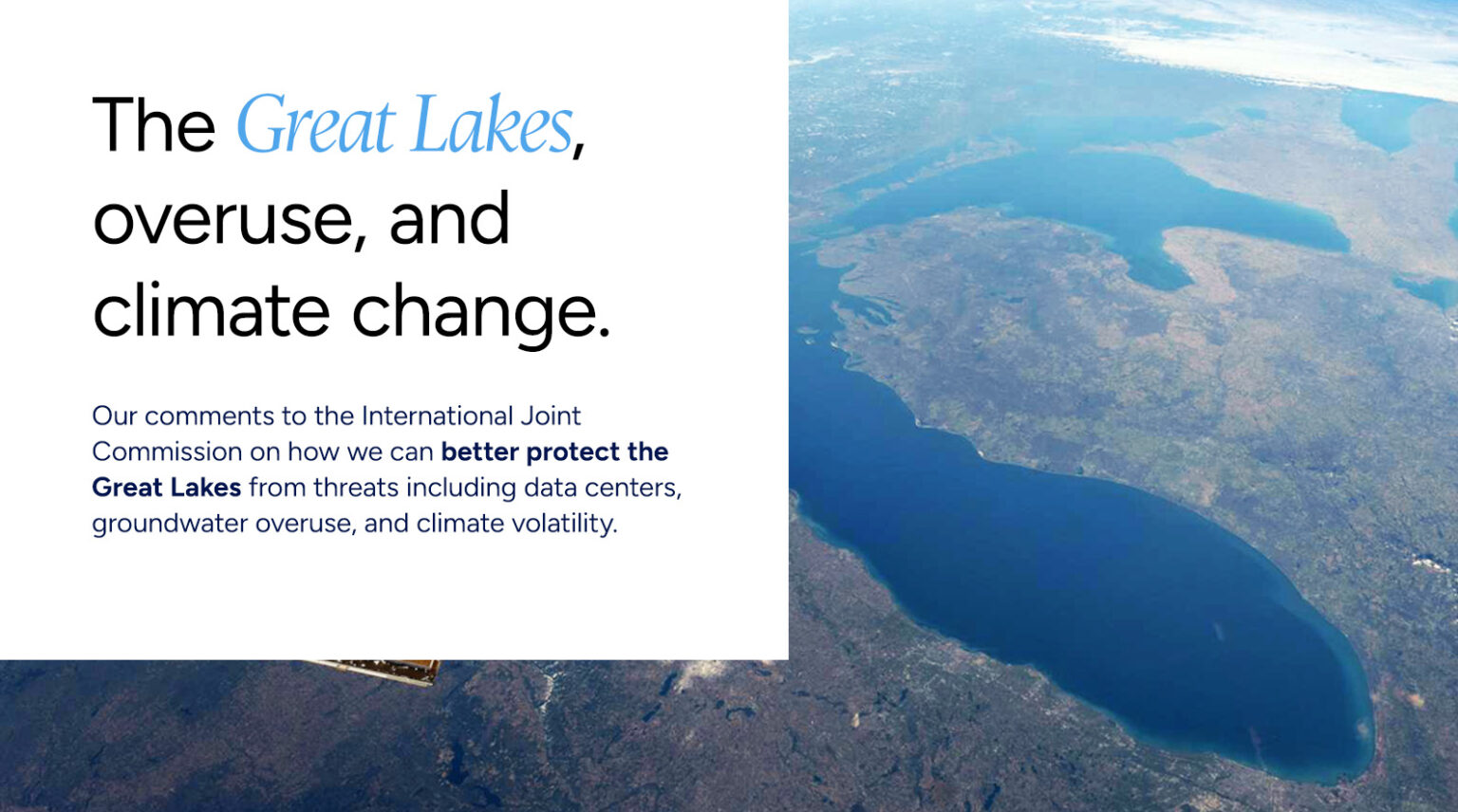 Flow comments on the IJC's draft report on Great Lakes diversions ...